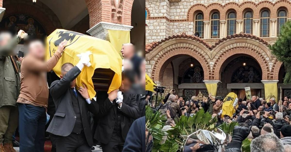 Ρίγη συγκίνησης στην κηδεία του Μίμη Παπαϊωάννου: Τραγουδούν τον ύμνο ...