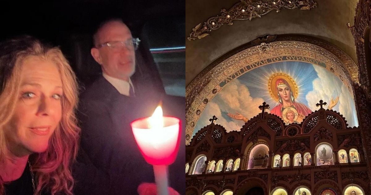 Στην εκκλησία με το «Άγιο Φως»: Ο Τομ Χανκς και η Ρίτα Γουίλσον ...