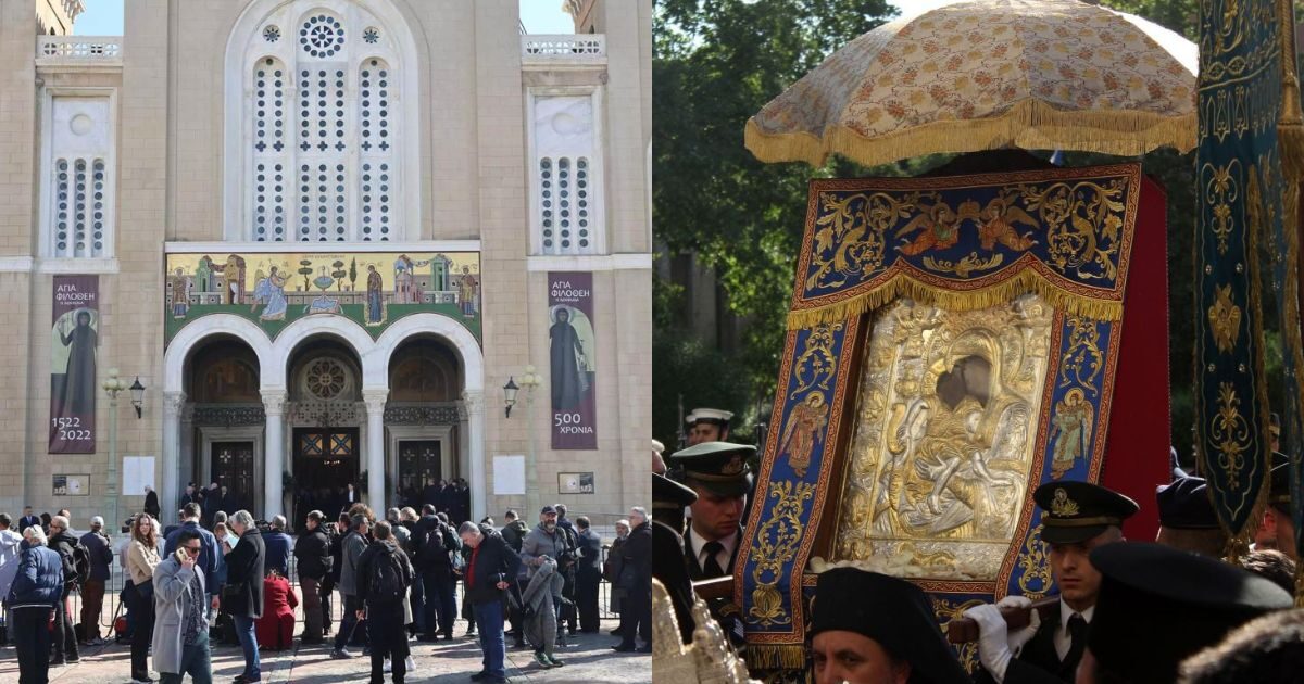 Μητρόπολη Αθηνών: Ατελείωτες ουρές για την εικόνα «Άξιον Εστί» – Τα ...