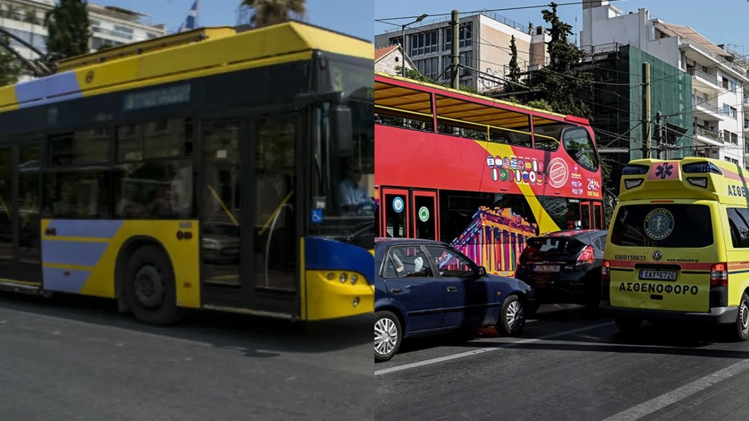 Πανεπιστημίου: Ατύχημα με ανοιχτό διώροφο τουριστικό λεωφορείο ...
